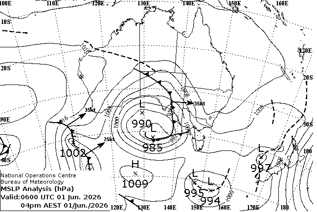 Australian Weather News -- 01 JUN 2026