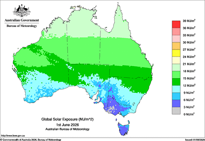 Australian Weather News -- 01 JUN 2026