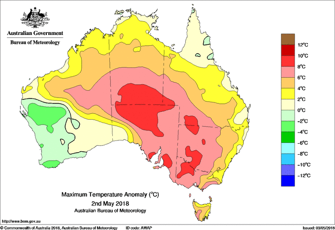 Australian Weather News -- 02 MAY 2018
