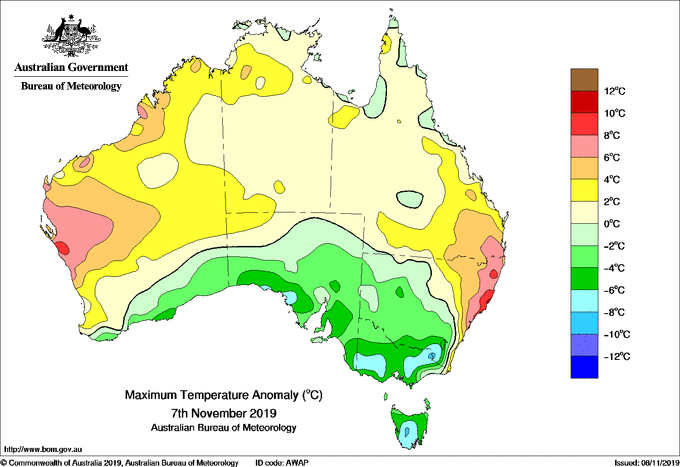 Australian Weather News -- 07 NOV 2019