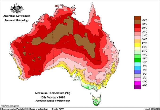 Australian Weather News -- 15 FEB 2020