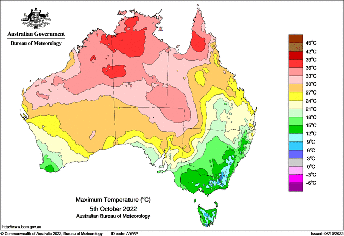Australian Weather News -- 05 OCT 2022