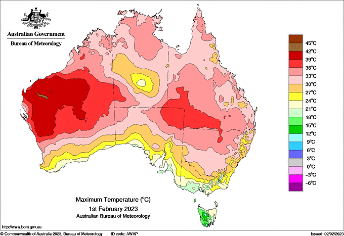 Australian Weather News -- 01 FEB 2023