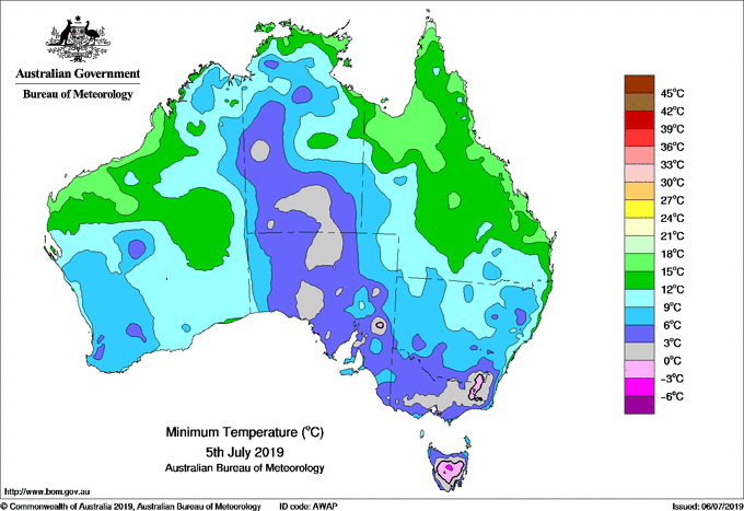 Australian Weather News -- 05 JUL 2019