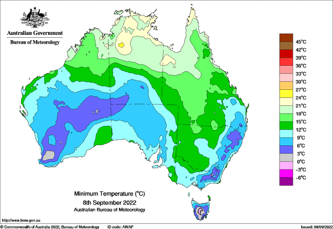 Australian Weather News -- 08 SEP 2022