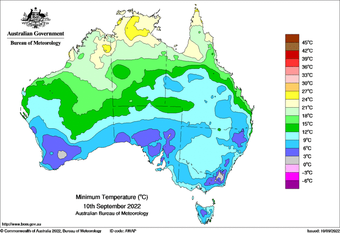 Australian Weather News -- 10 SEP 2022